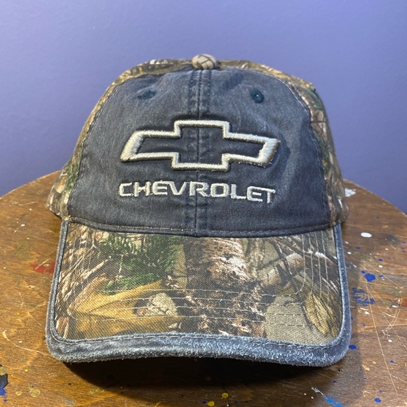 chevrolet | Accessories | Chevrolet Gm Bowtie Camo Hat Full 6 Panel ...
